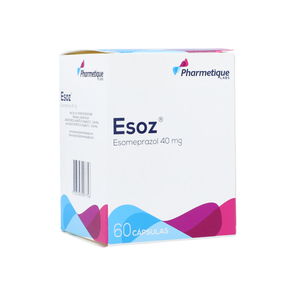 ESOZ 40MG 60 CAPSULAS - Farmacia Droguería San Jorge