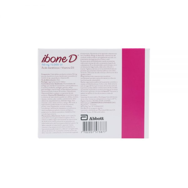 IBONE D 150MG 1 TABLETA ATRAS - Farmacia Droguería San Jorge