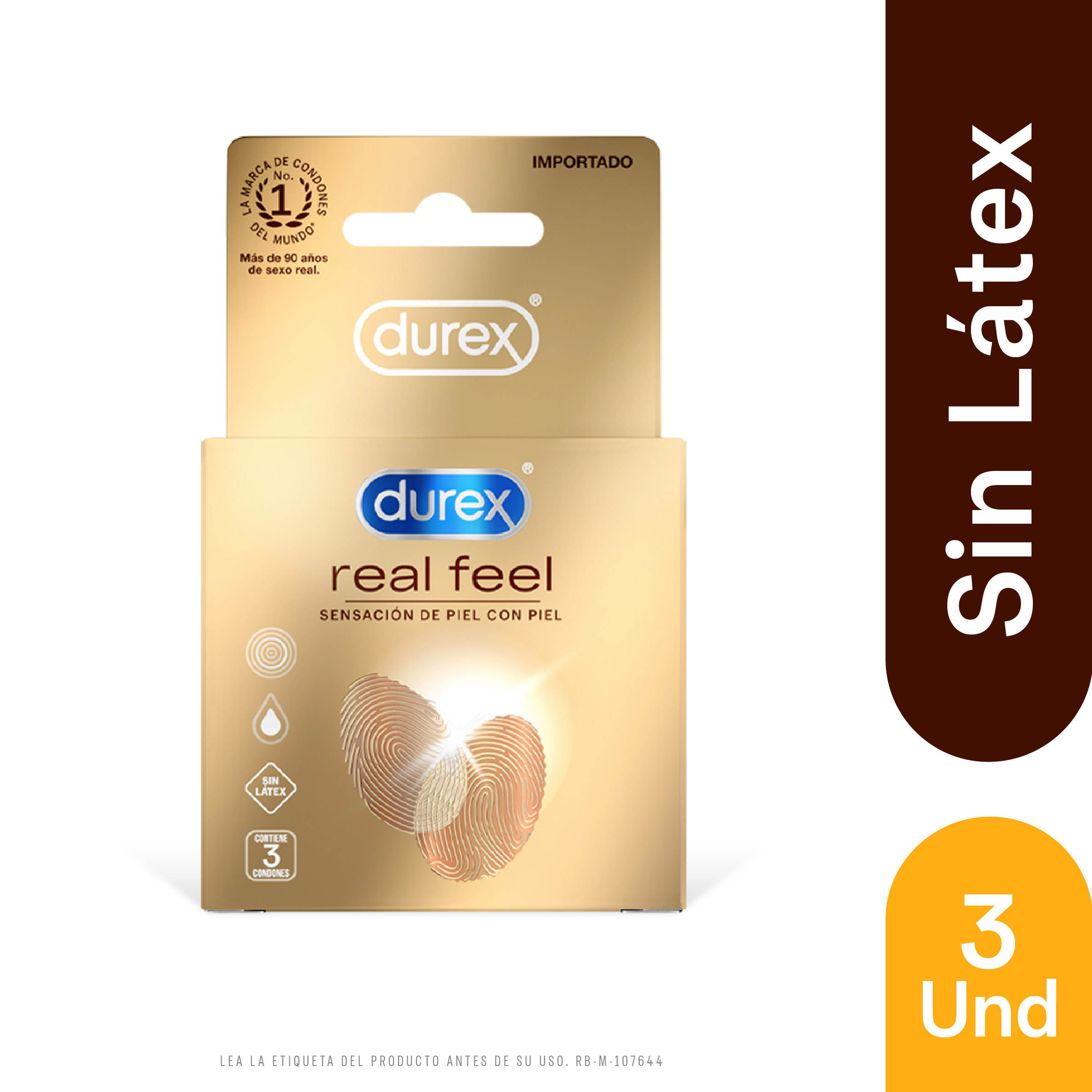 Preservativo Durex Real Feel 3 Unidades