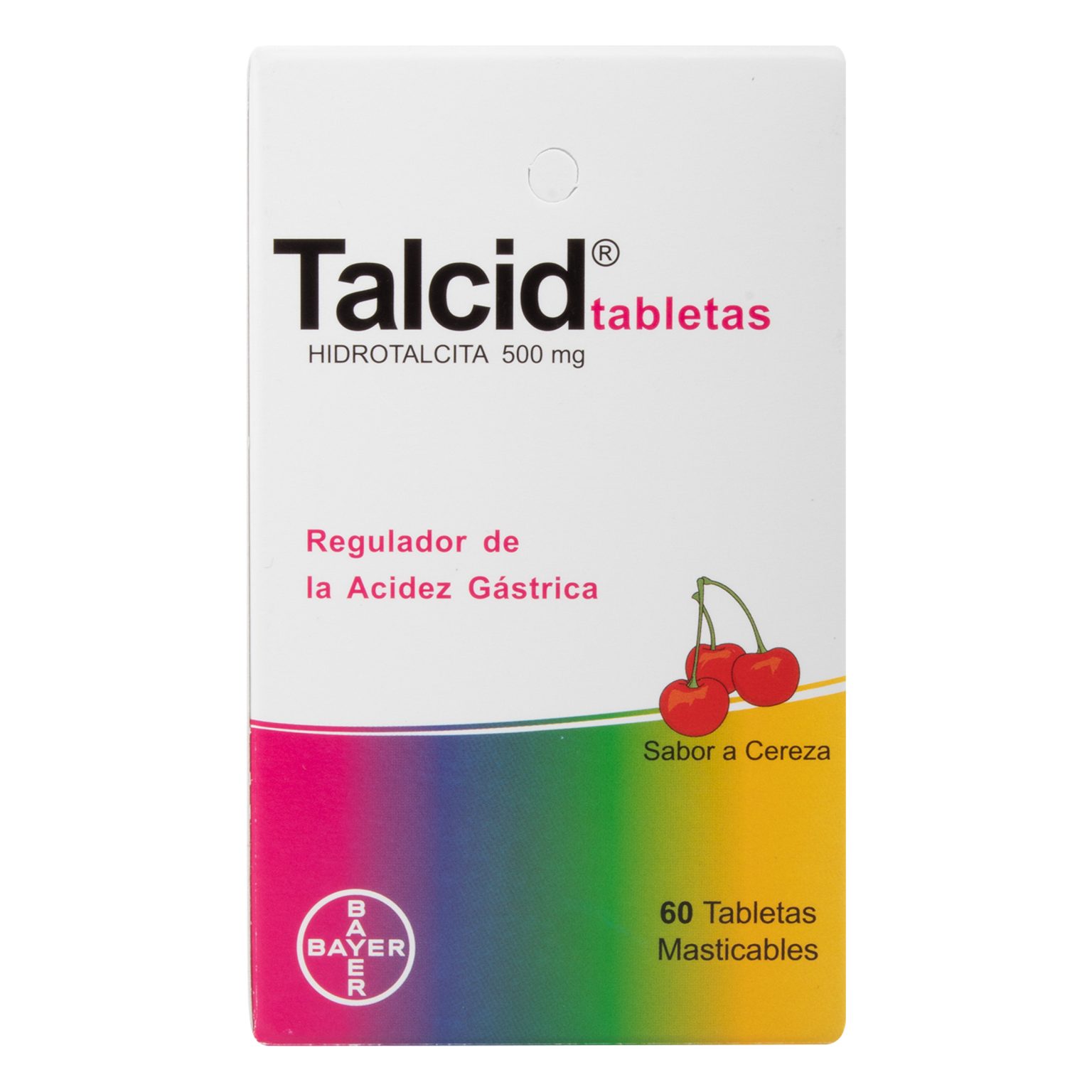 Talcid 60 Tabletas Masticables Sabor A Cereza
