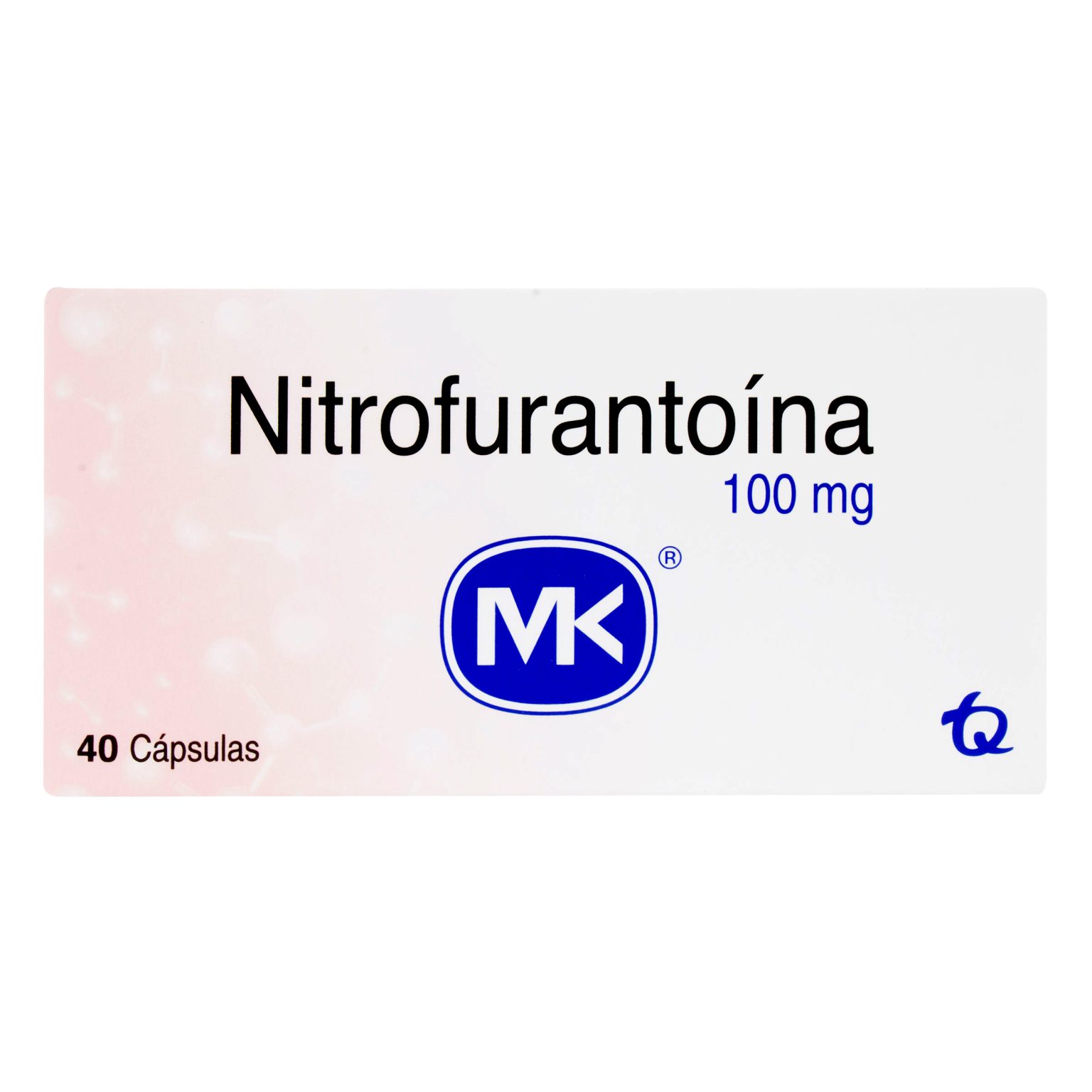 Nitrofurantoina 100 mg 40 Cápsulas MK