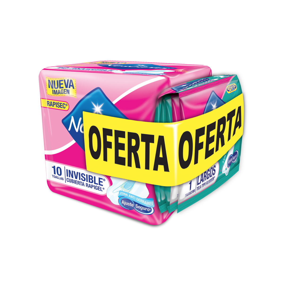 Toalla Nosotras Invisibles Rapigel 10 Unidades