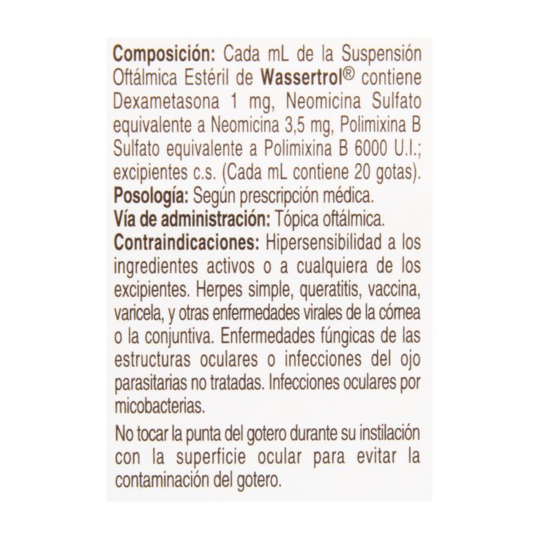 Wassertrol Gotas Oftalmicas 5 mL
