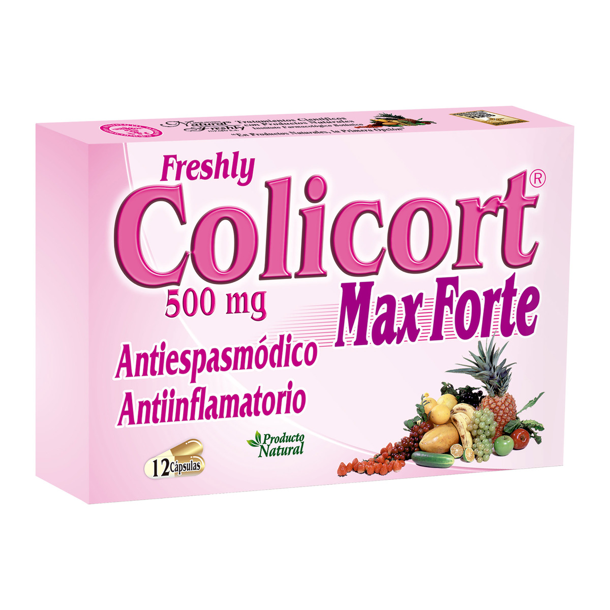 Colicort 500 mg 12 Cápsulas Freshly
