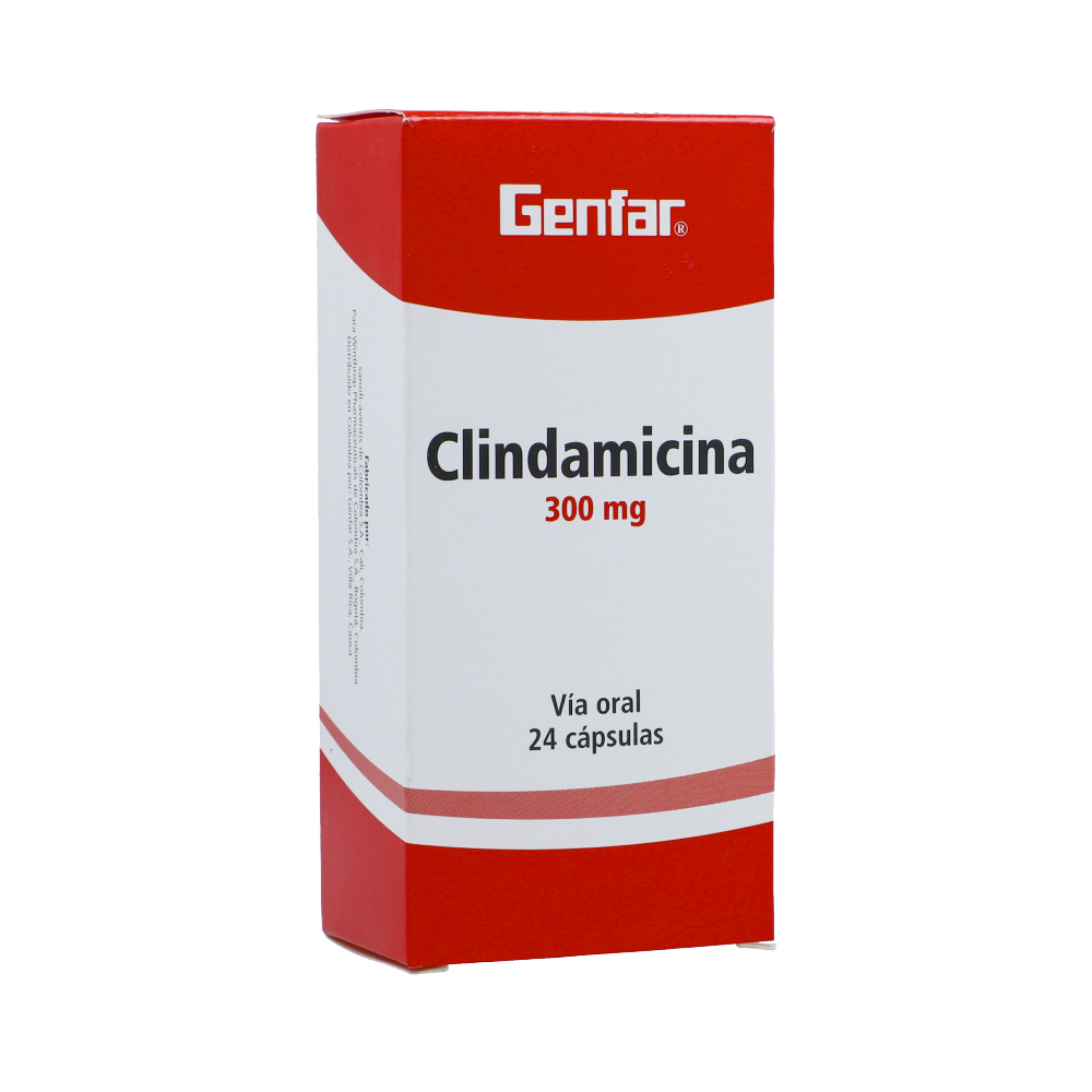 Clindamicina 300 mg 24 Cápsulas MK