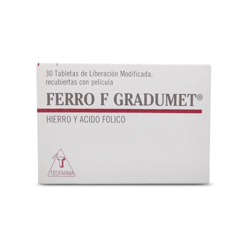 Drogueria San Jorge - Compra Ferro F Gradumet 30 Tabletas