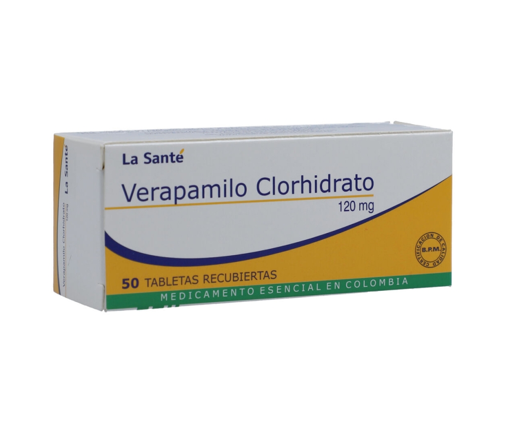 Droguería San Jorge -Verapamilo 120 mg 50 Tabletas La Sante