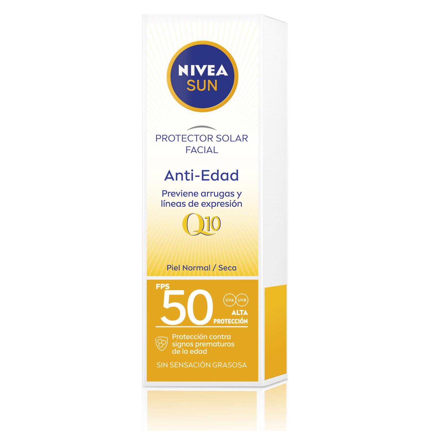 Bloqueador Nivea Sun Antiedad Fps50 50 mL